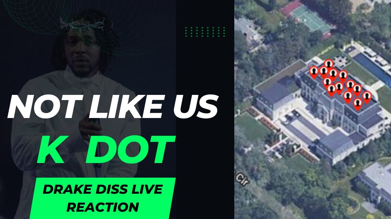 KENDRICK DRAKE DISS "NOT LIKE US" LIVE REACTION - YouTube