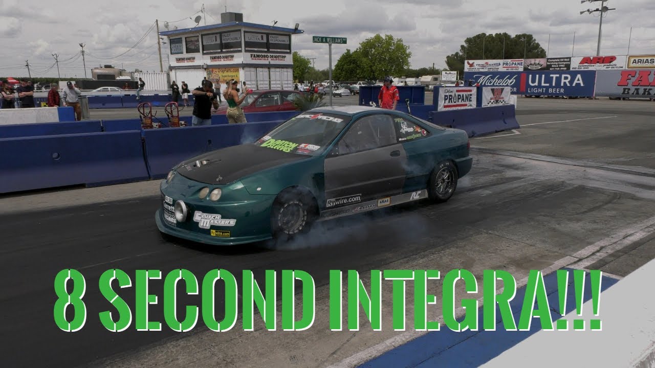 Nasty Integra runs in the 8s!!! - YouTube
