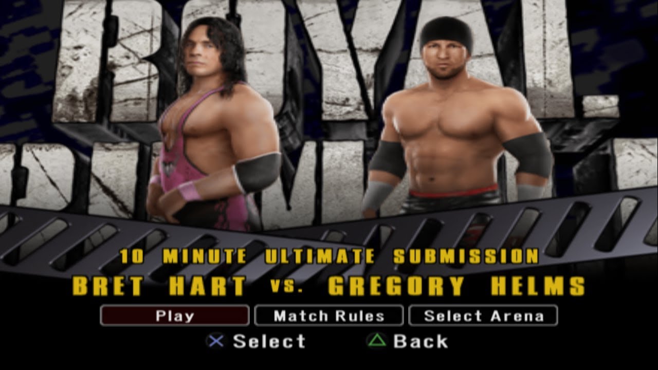 WWE SmackDown vs. Raw 2008 Bret Hart vs Gregory Helms - YouTube