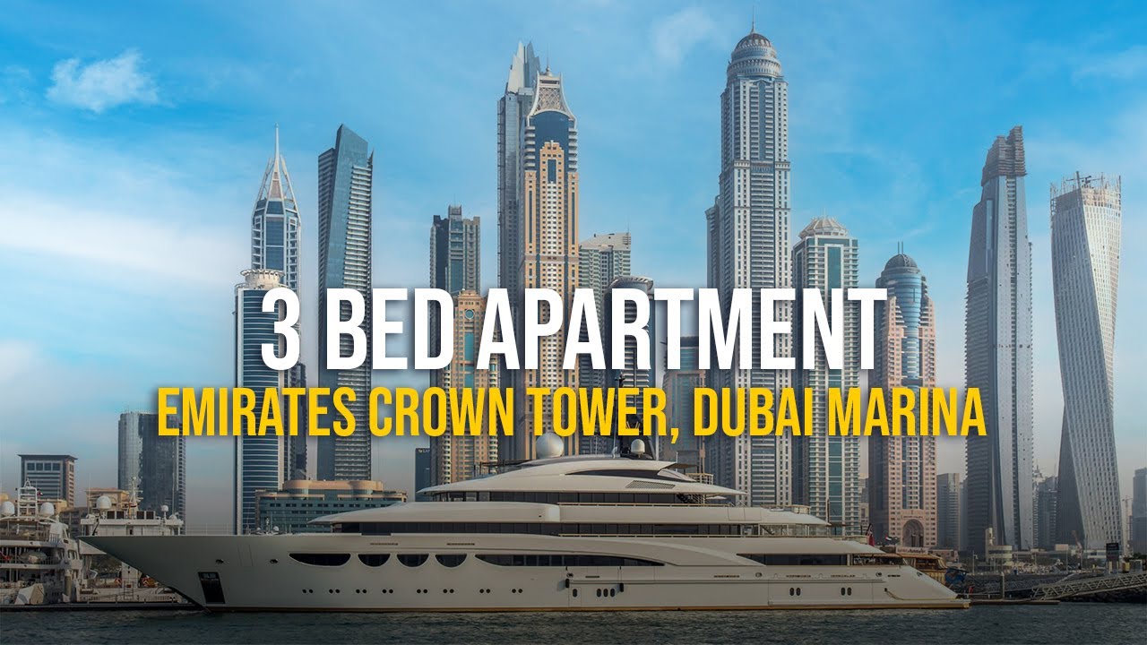 3 Bed Apartment With Stunning Marina Views in Emirates Crown Tower ...