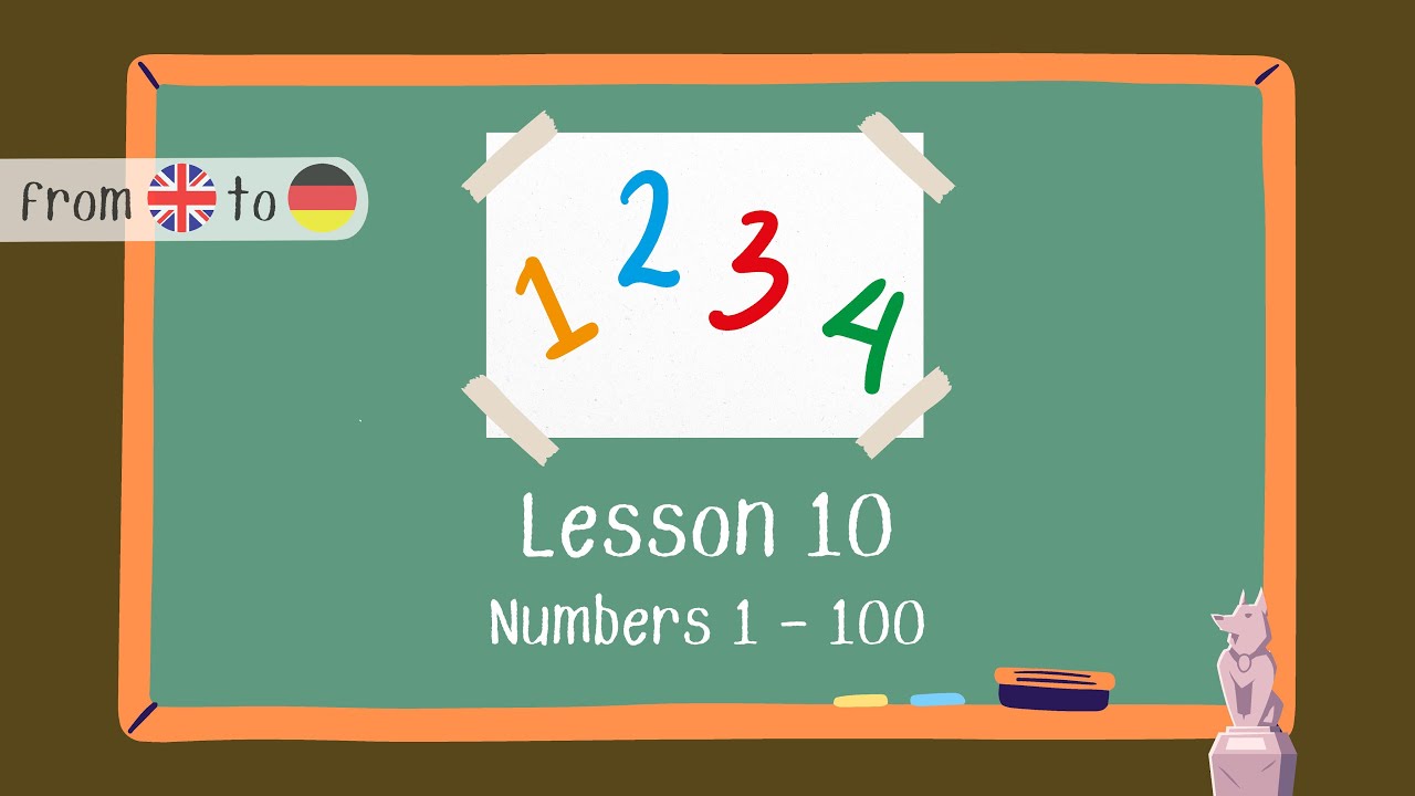 How to count to 100 in GERMAN - YouTube