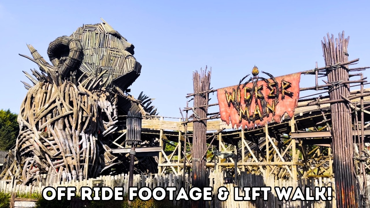 Wicker Man Track Walk & Off Ride Footage! Alton Towers 2025 - YouTube