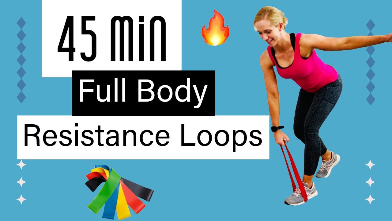 45 min 🔥 Resistance Bands Workout | MINI LOOPS all standing Follow ...