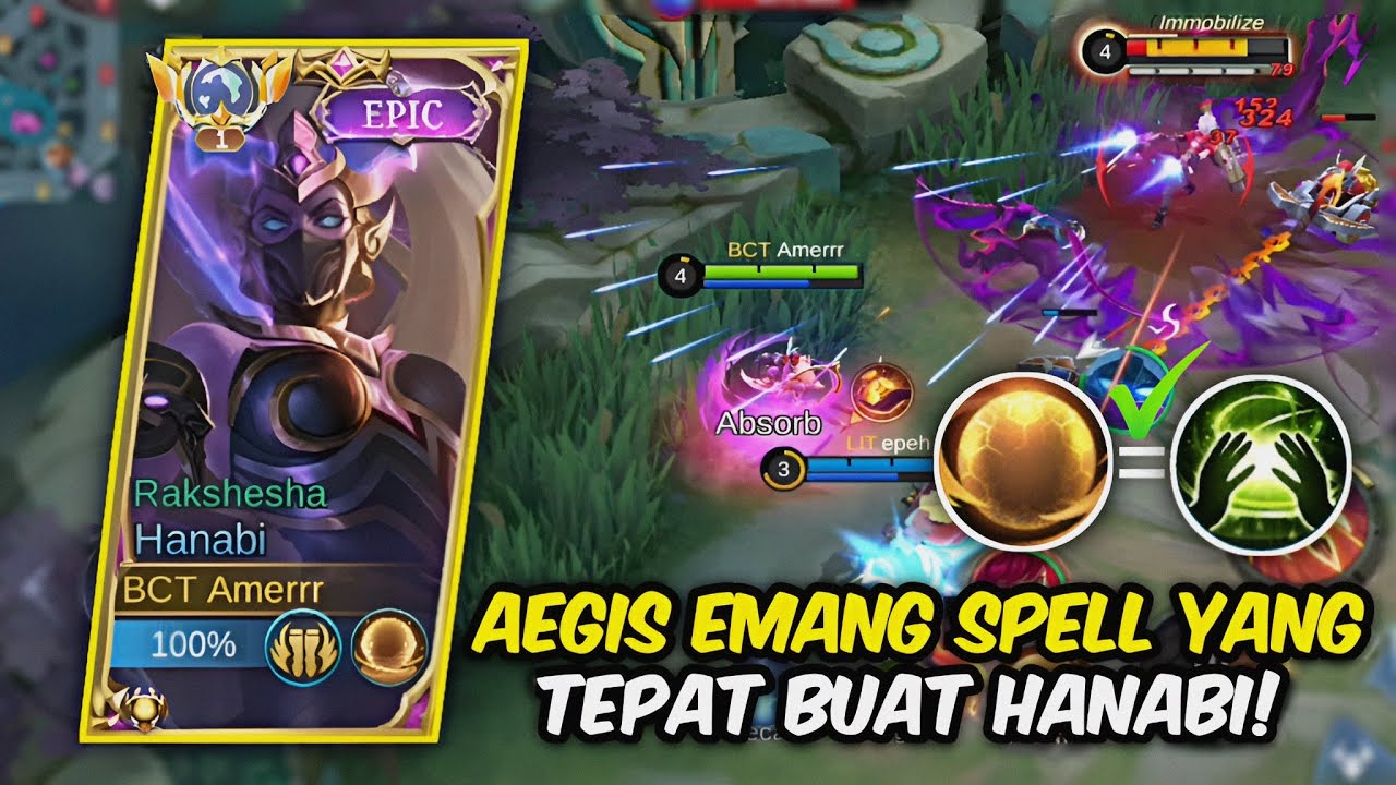 BEGINI CARA MAIN HANABI FULL IMMUNE! SPELL AEGIS SAMA KAYAK PURIFY ...