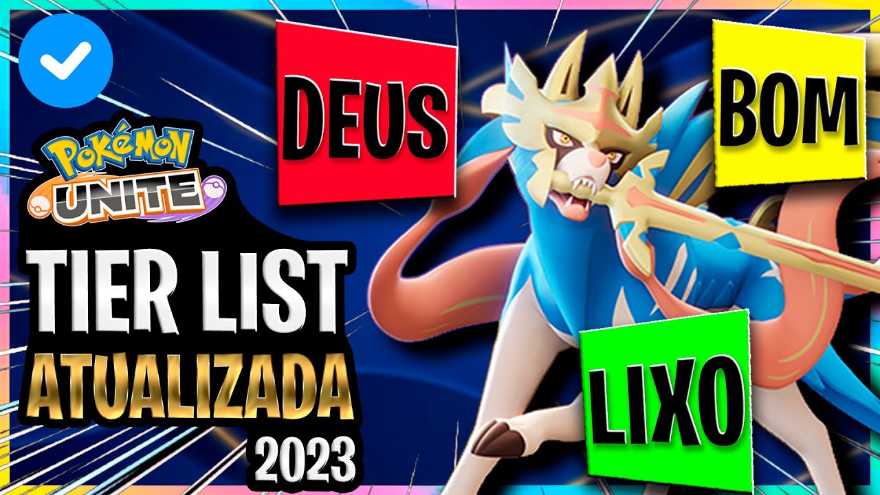 TIERLIST 2023 ATUALIZADA OS MELHORES! Zacian chegou QUEBRANDO a TIER ...