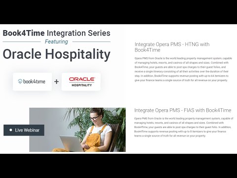 Book4Time Integration Series: Demo with Opera PMS - YouTube