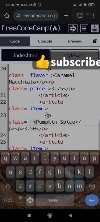 Freecodecamp solution[Cafe menu]step44(1)#freecodecamp #codingtutorial #javascript #python # ...