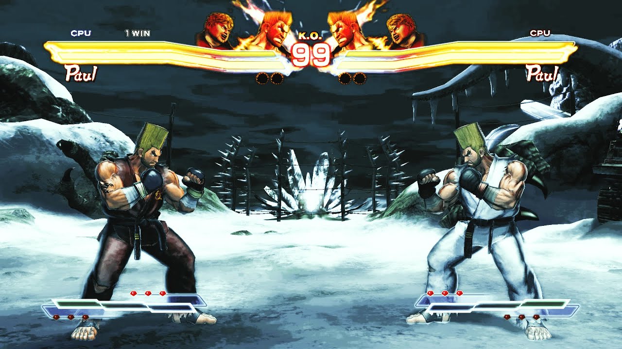 Paul & Bob vs Paul & Bob (Hardest) Street Fighter X Tekken - YouTube