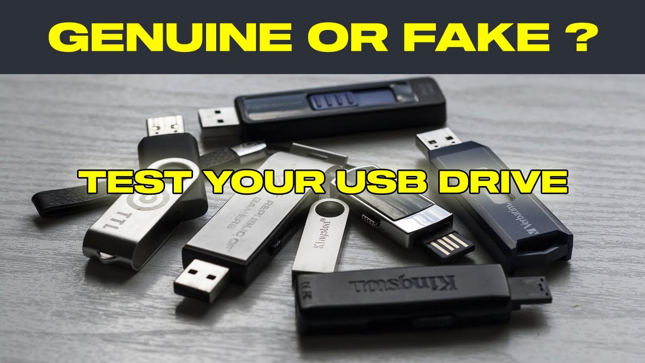 Fake USB Flash Drive Test | How To Test Your USB Drive Or Memory Card ...
