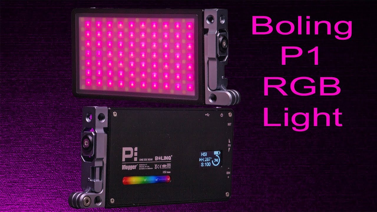 Cell Phone Size RGB Light - Boling P1 Vlogger Review - YouTube