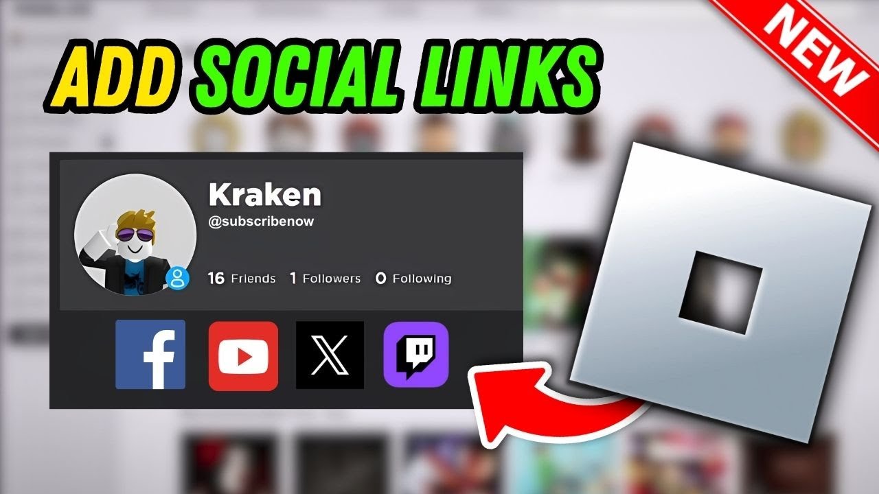 How To Add Social Links On Roblox Profile 2025 ( Step-by-Step ) - YouTube
