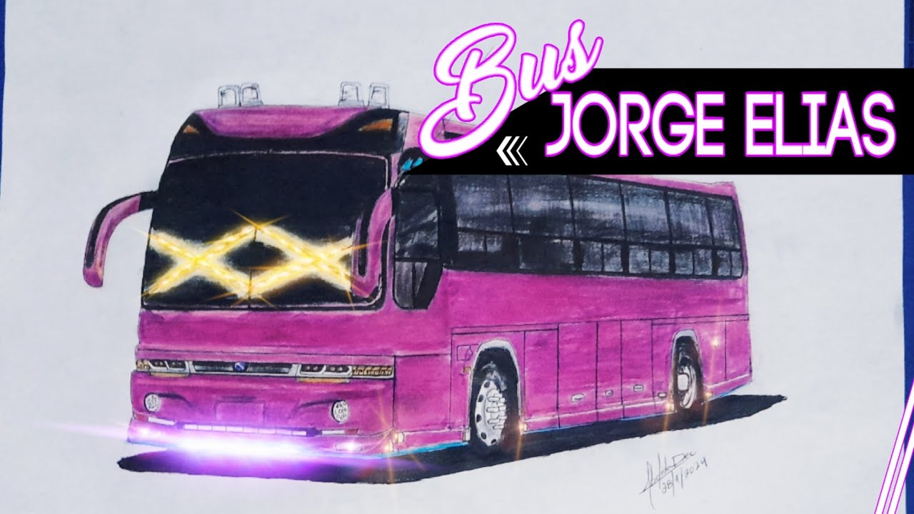 🔴Dibujo del bus de Panamá ️ Jorge Elías - YouTube