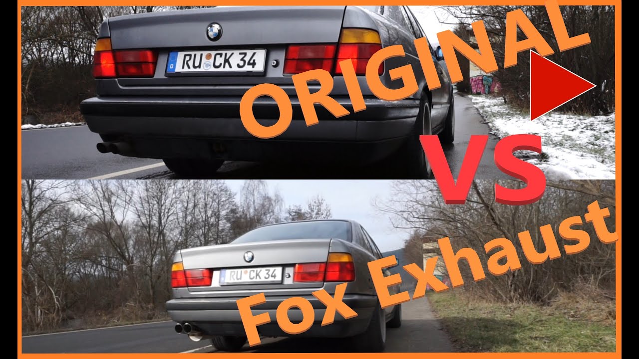 BMW E34 535i | SOUND AUF DIE OHREN | ORIGINAL vs. FOX Exhaust Systems ...