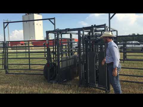 Rawhide Portable Corral with Head Gate - YouTube