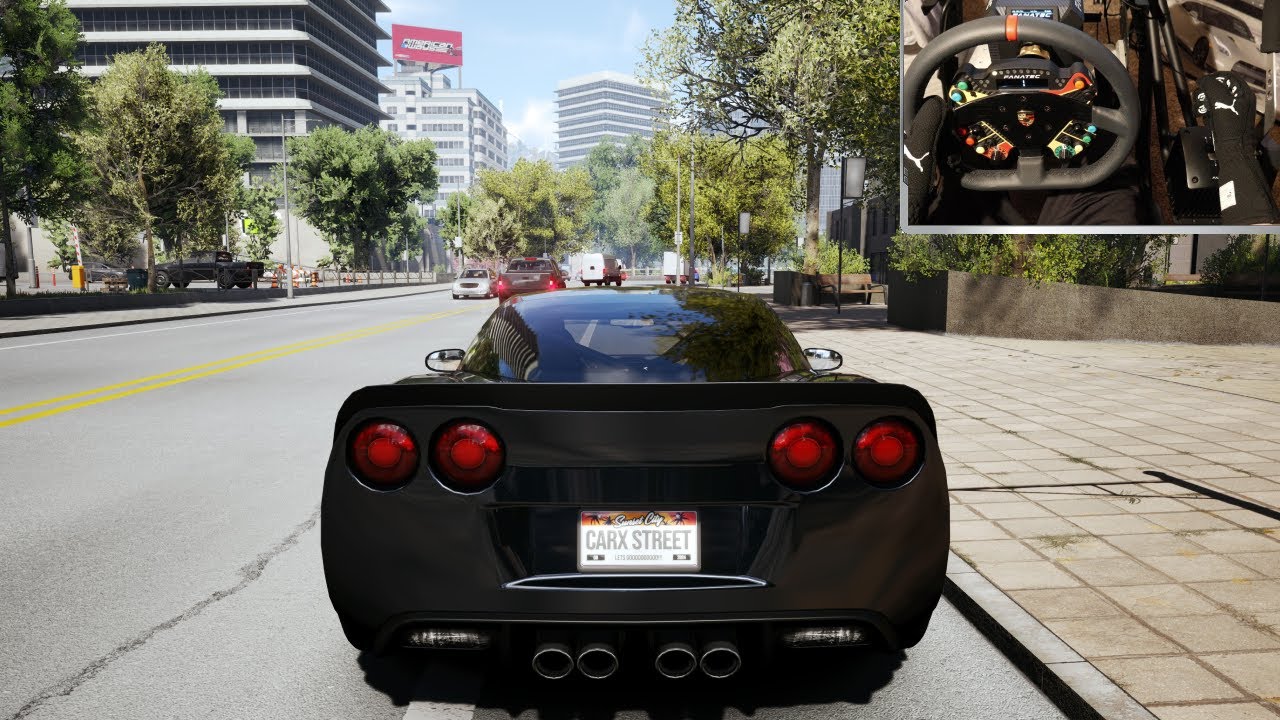 CarX Street PC - Murdered Out C6Z06 Full Build! City Drive - YouTube