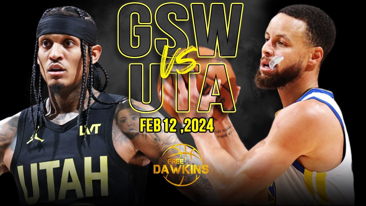 Golden State Warriors vs Utah Jazz Full Game Highlights | February 12 ...