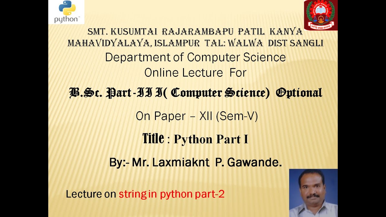 Stings in Python Part-2 - YouTube