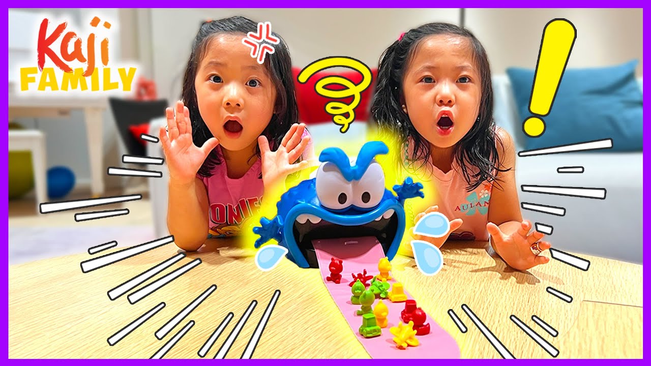 Emma and Kate play Gobble Monster Board Game! - YouTube