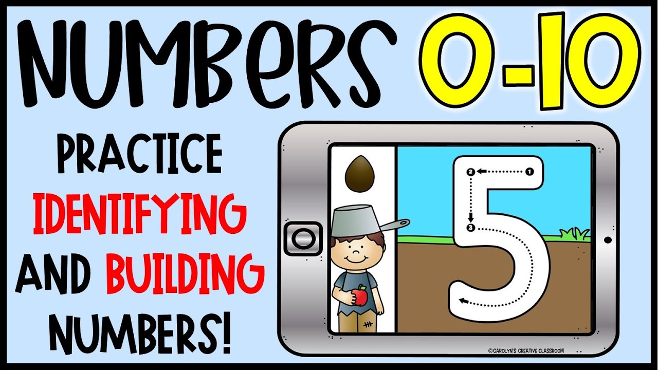 PREVIEW Building Numbers 0-10 Johnny Appleseed Themed Boom Cards - YouTube