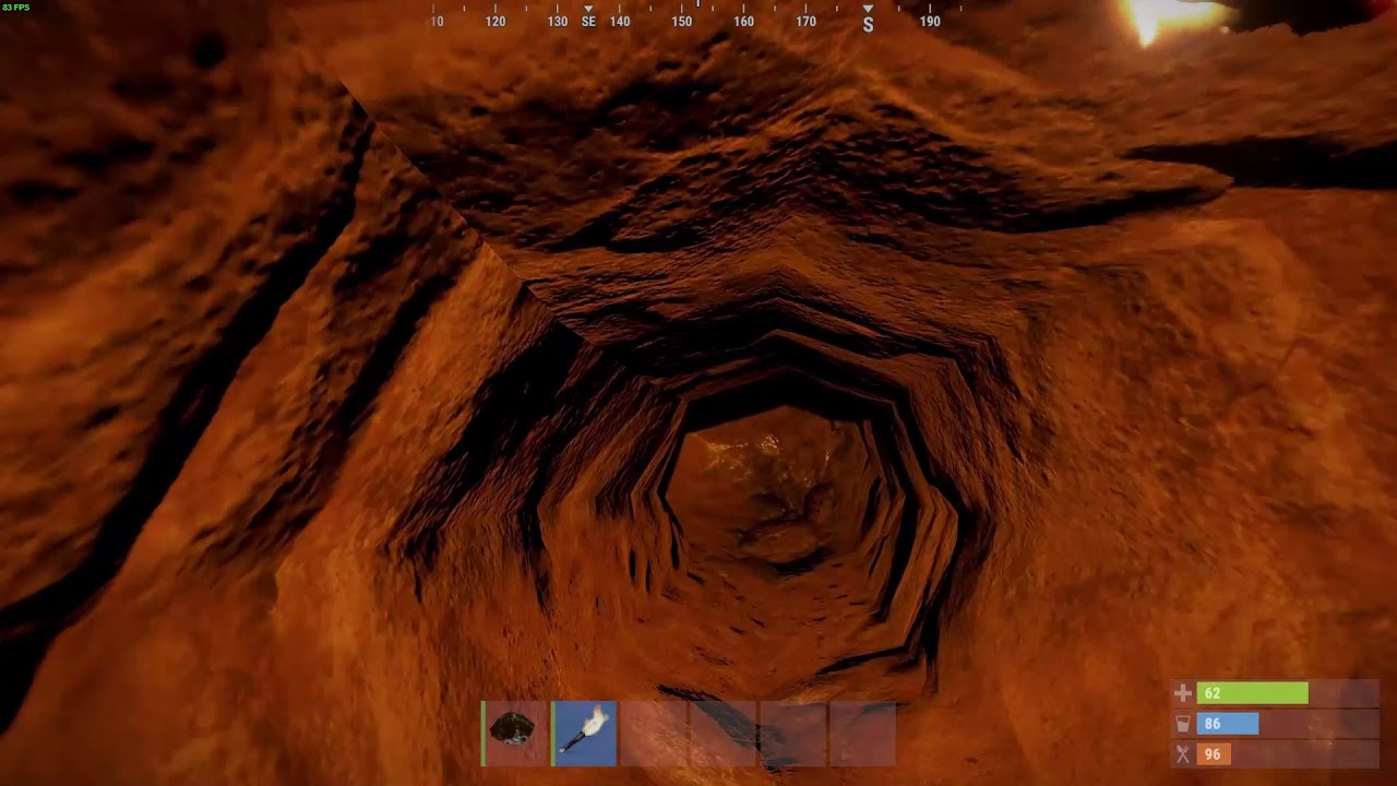 How to recover your loot from the cave static spike trap - RUST - YouTube