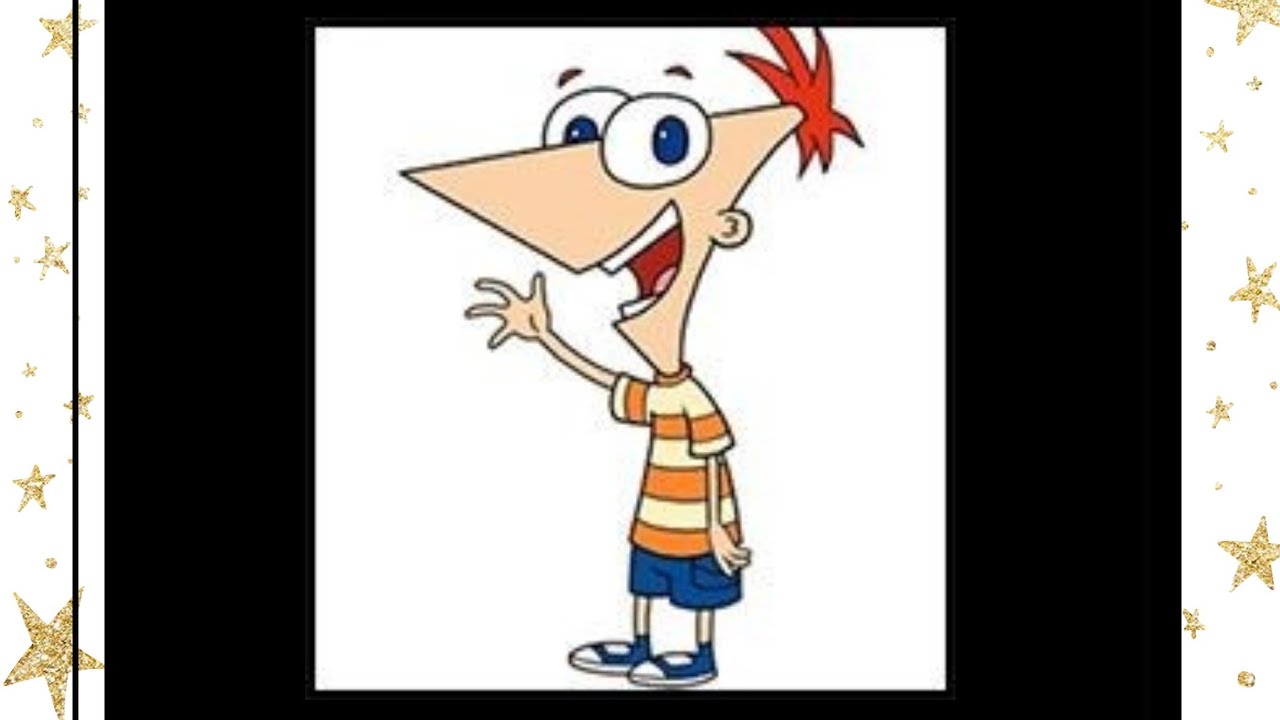 How to draw Phineas- step by step || Phineas and Ferb cartoon drawing ...