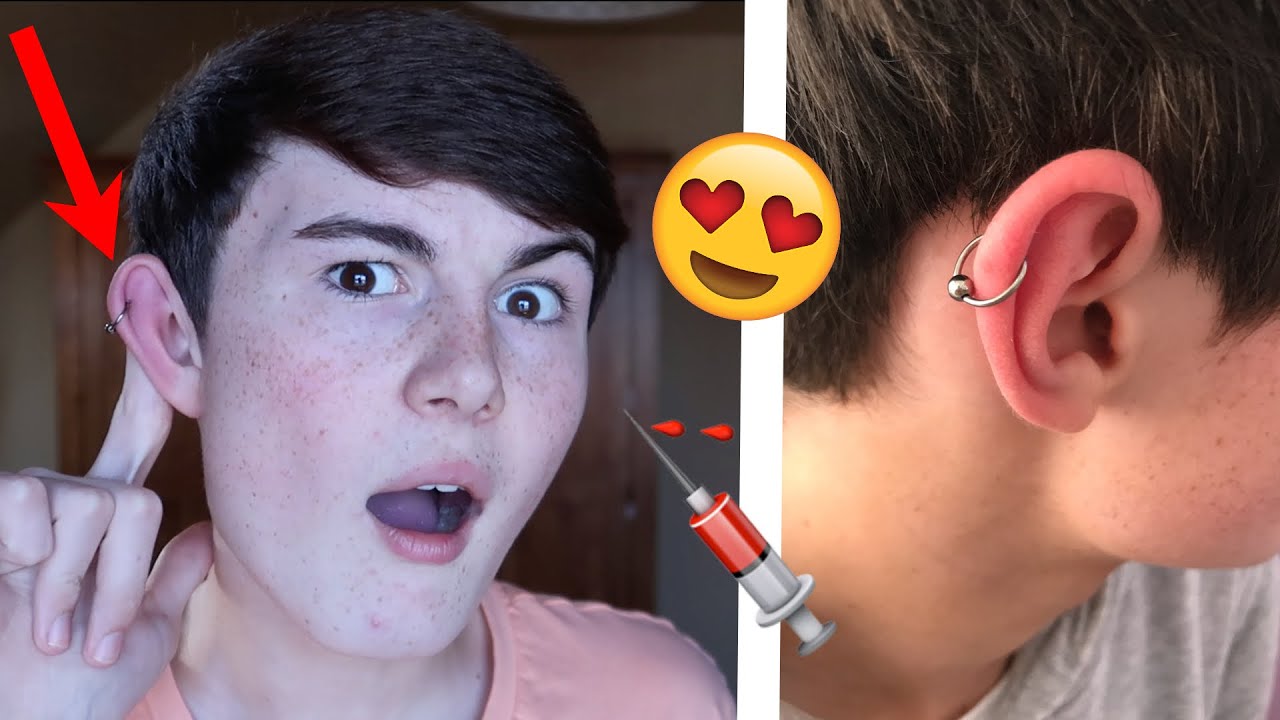Getting My First Ever Piercing... *SCARY!!* - YouTube