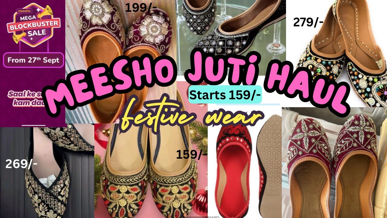 Affordable Juti haul from Meesho🔥 | Ethnic stylist juti haul under 299 ...