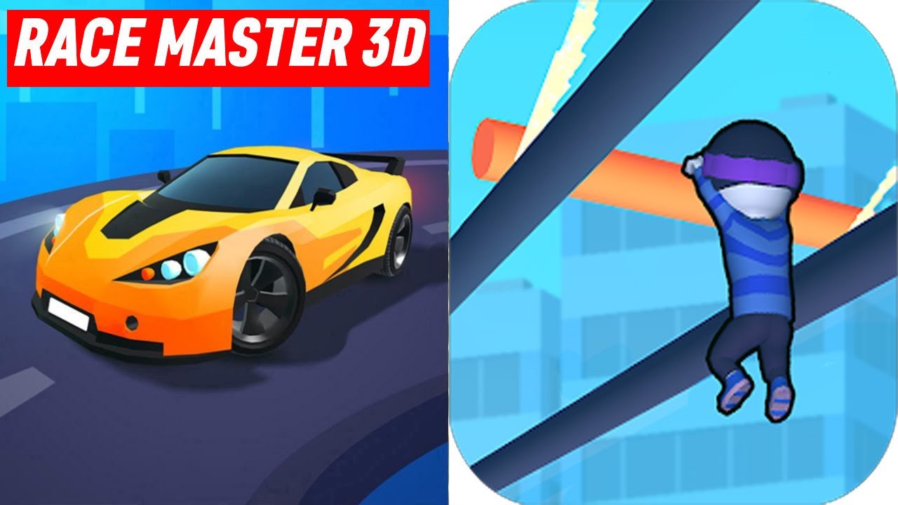 Race Master 3D VS Roof Rails - SpeedRun Android iOS Gameplay Ep 1 - YouTube
