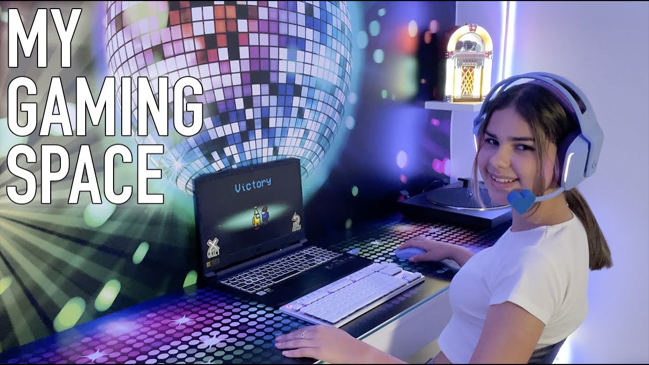 Setting Up My Gaming Space With Logitech G | Grace's Room - YouTube