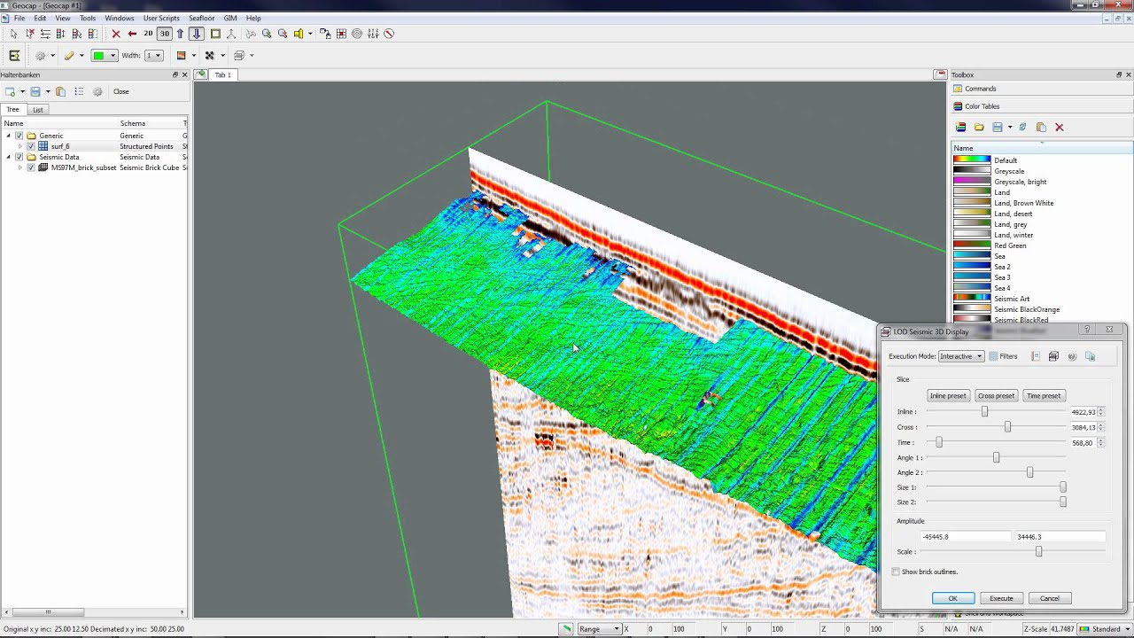 Geocap 6.3 Seismic Cube Visualization - YouTube