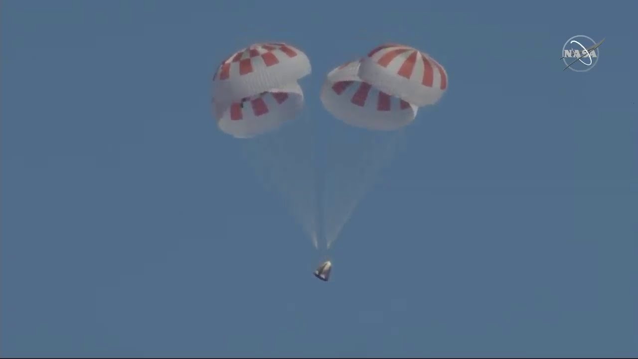 NASA TV: SpaceX Demo 1 Dragon Reentry and Splashdown - YouTube