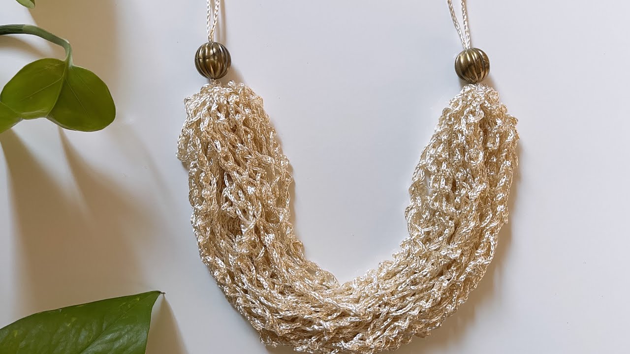 Como Fazer um Colar de Crochê Moderno: Passo a Passo Simples e Elegante ...