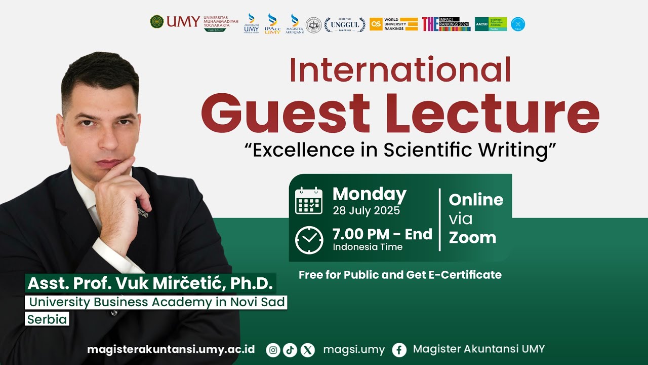 International Seminar Guest Lecture Series #9 - Asst. Prof. Vuk ...