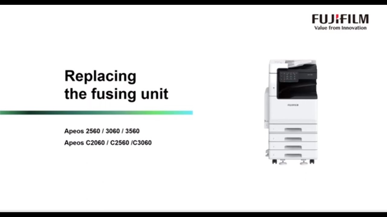 Replacing the Fusing Unit - YouTube