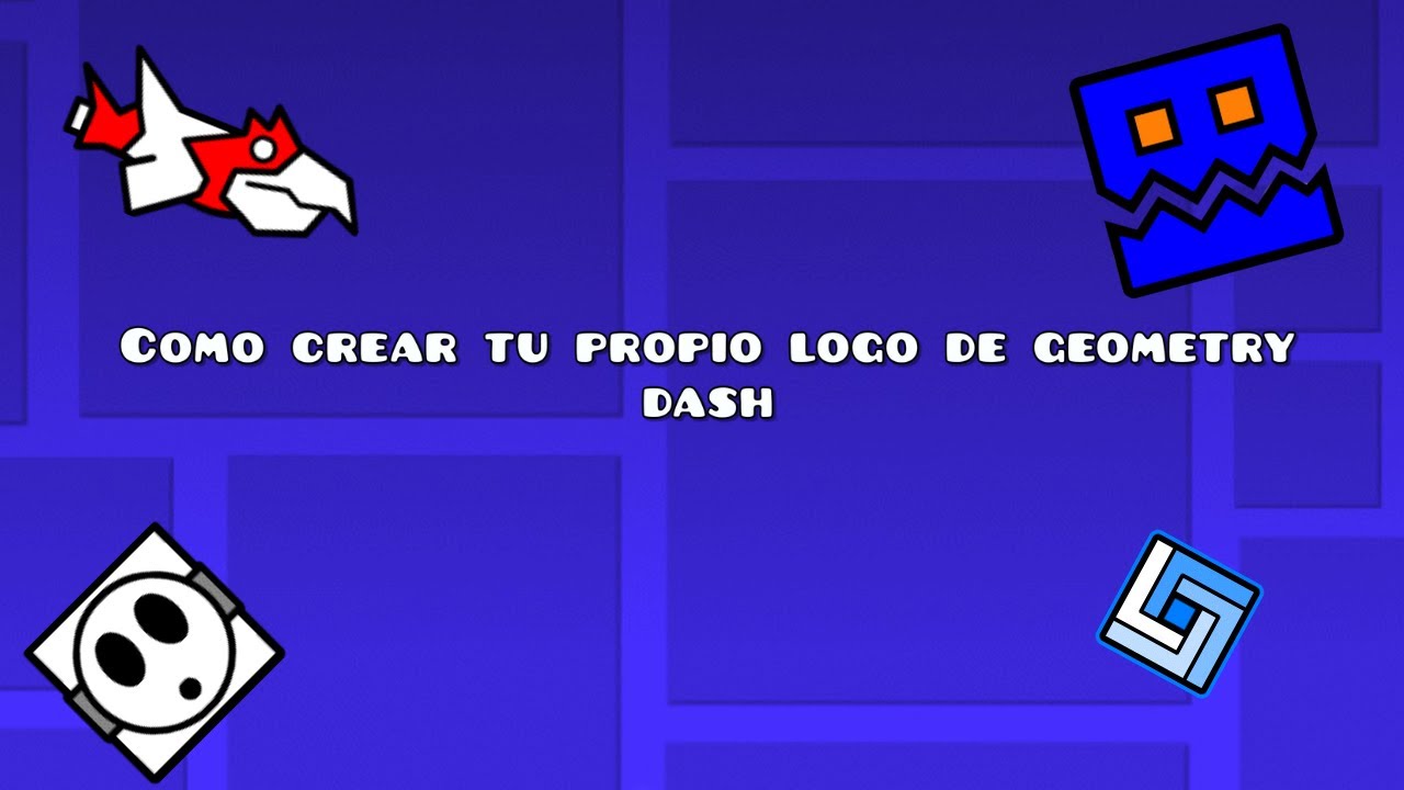 Como crear tu propio logo de Geometry Dash - YouTube