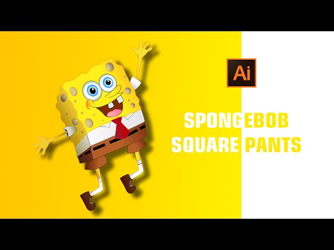 Adobe Illustrator SpongeBob Vector art Tutorial | SpongeBob Square ...