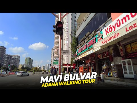Mavi Bulvar | Adana Walking Tour | 4K Turkey