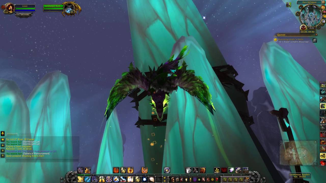 Mounting Hodir's Helm Quest ID 12987 Playthrough Storm Peaks - YouTube