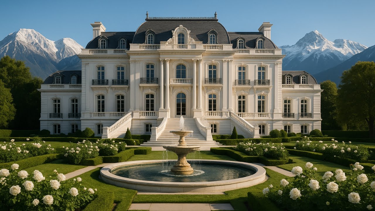 Inside a MultiMillion French Mega Mansion | Private Theater, Pool, and ...