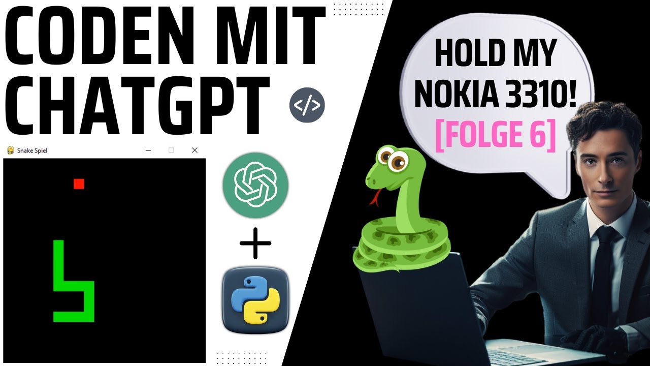 Snake mit ChatGPT gebaut 🐍 Coden mit ChatGPT [Folge 6] - YouTube