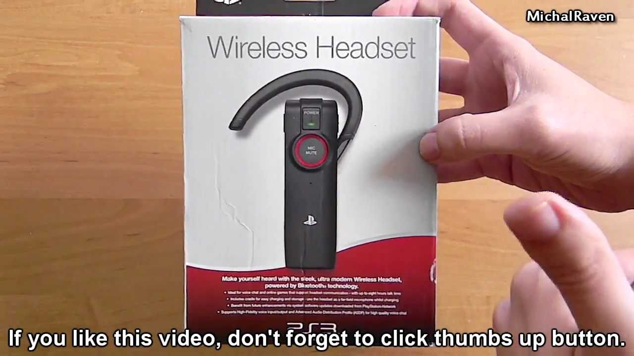 Sony PlayStation 3 Official Bluetooth Wireless Headset - Unboxing PL ...