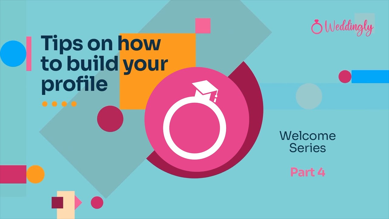 Step 4: Your profile / Weddingly welcome series - YouTube