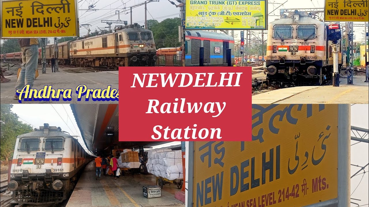 NEW DELHI - A Compilation of Various Trains | AP Exp, GT Exp & Sogaria ...
