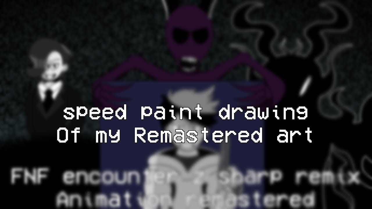 Speed paint drawing of my remastered art - YouTube