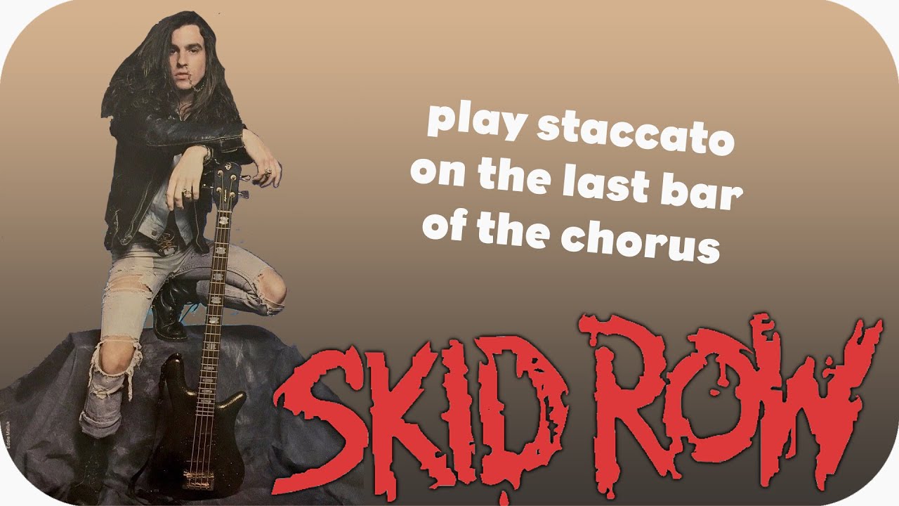 How to play like Rachel Bolan of Skid Row - Bass Habits - Ep 71 - YouTube