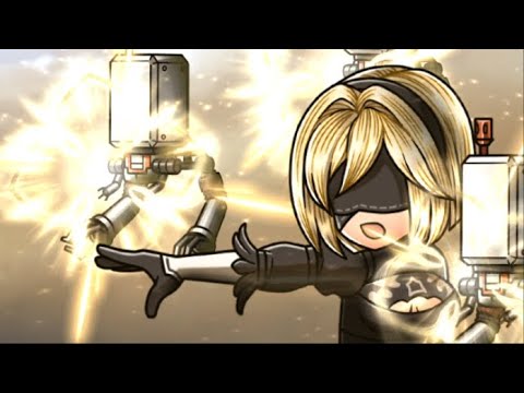 「Granblue Fantasy」2B Djeeta skin VS Exo Corow LV.150 (Full Auto) - YouTube