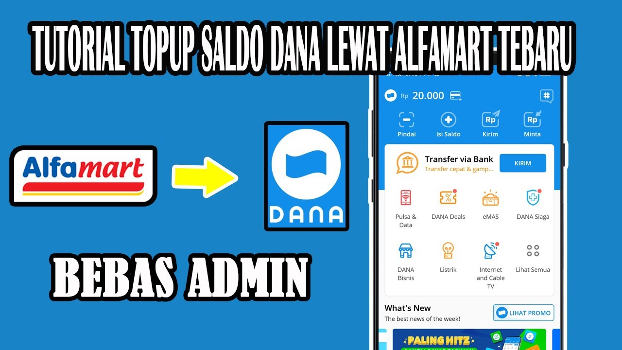 TUTORIAL TOPUP DANA DI ALFAMART TERBARU - YouTube