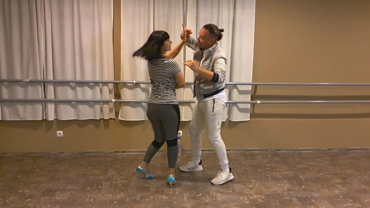 Salsa partner work intermediate level 09.10.2019 - YouTube