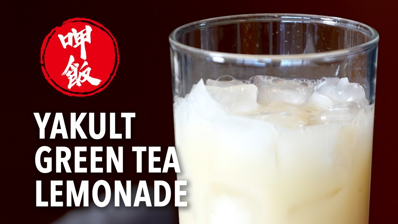 Homemade Refreshing Yakult Green Tea Lemonade Recipe - YouTube