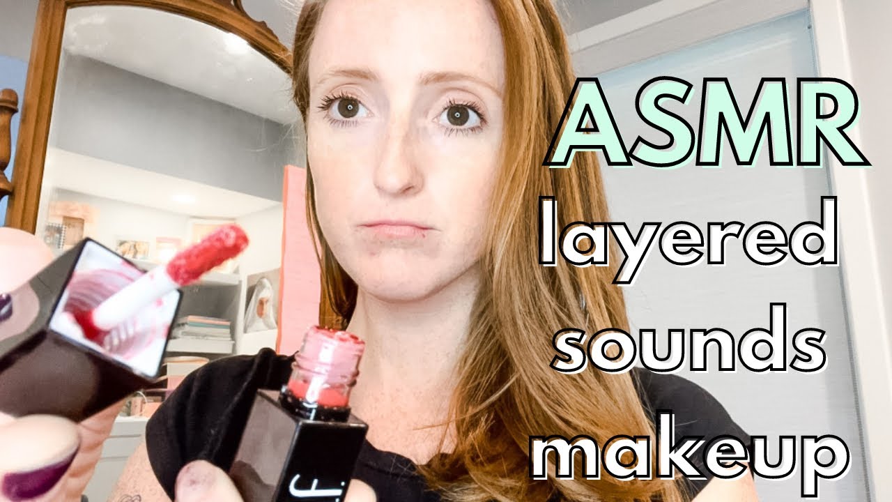Doing your ASMR makeup in 2 minutes | layered sounds & mouth sounds ...